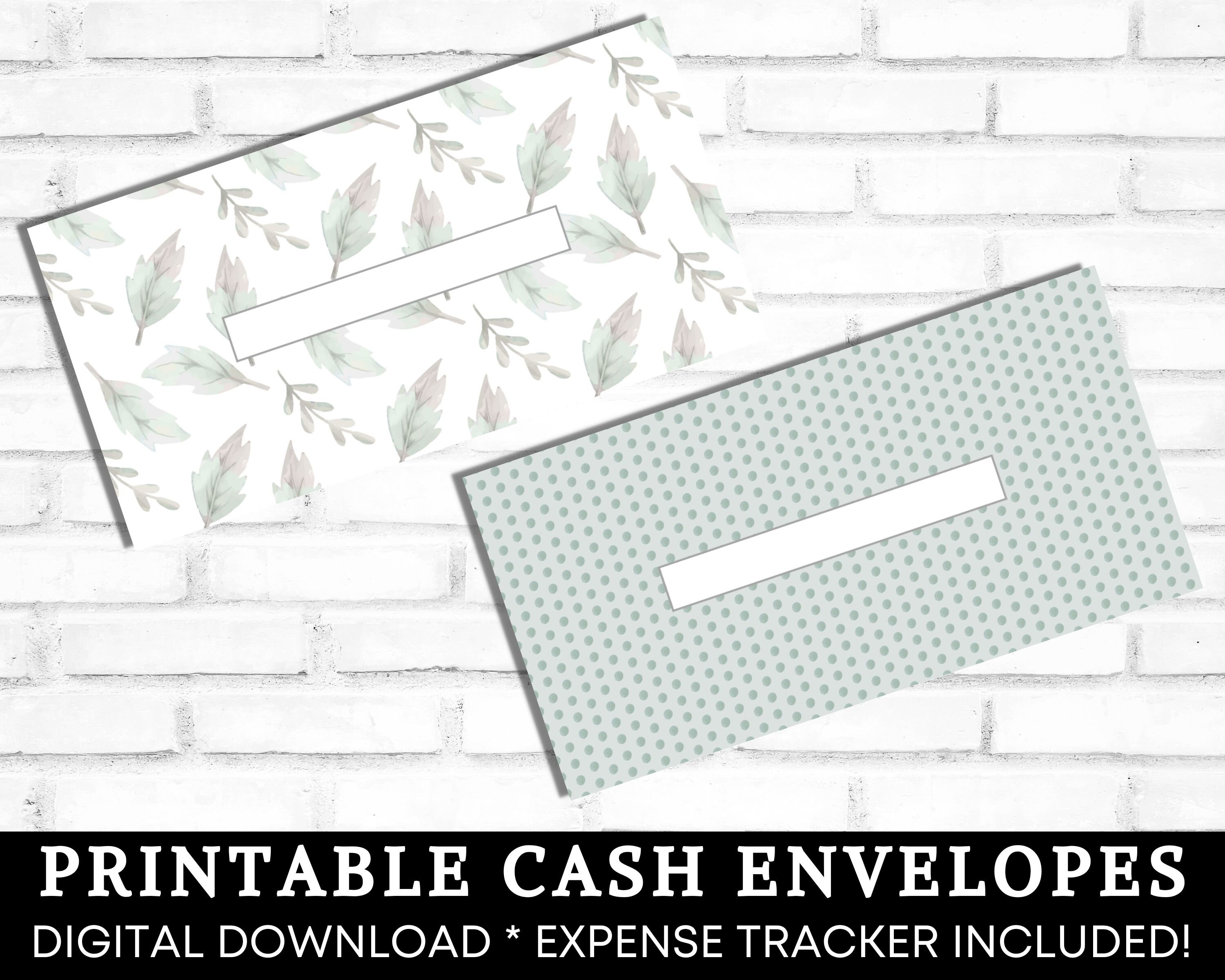 Cash Envelopes Printable, Cash Envelope System, Boho Pastel Flowers ...