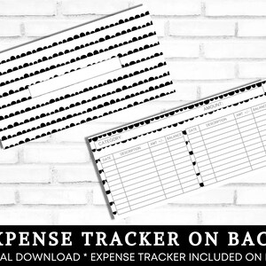 Cash Envelopes Printable, Cash Envelope System, Cute Minimalist Black ...
