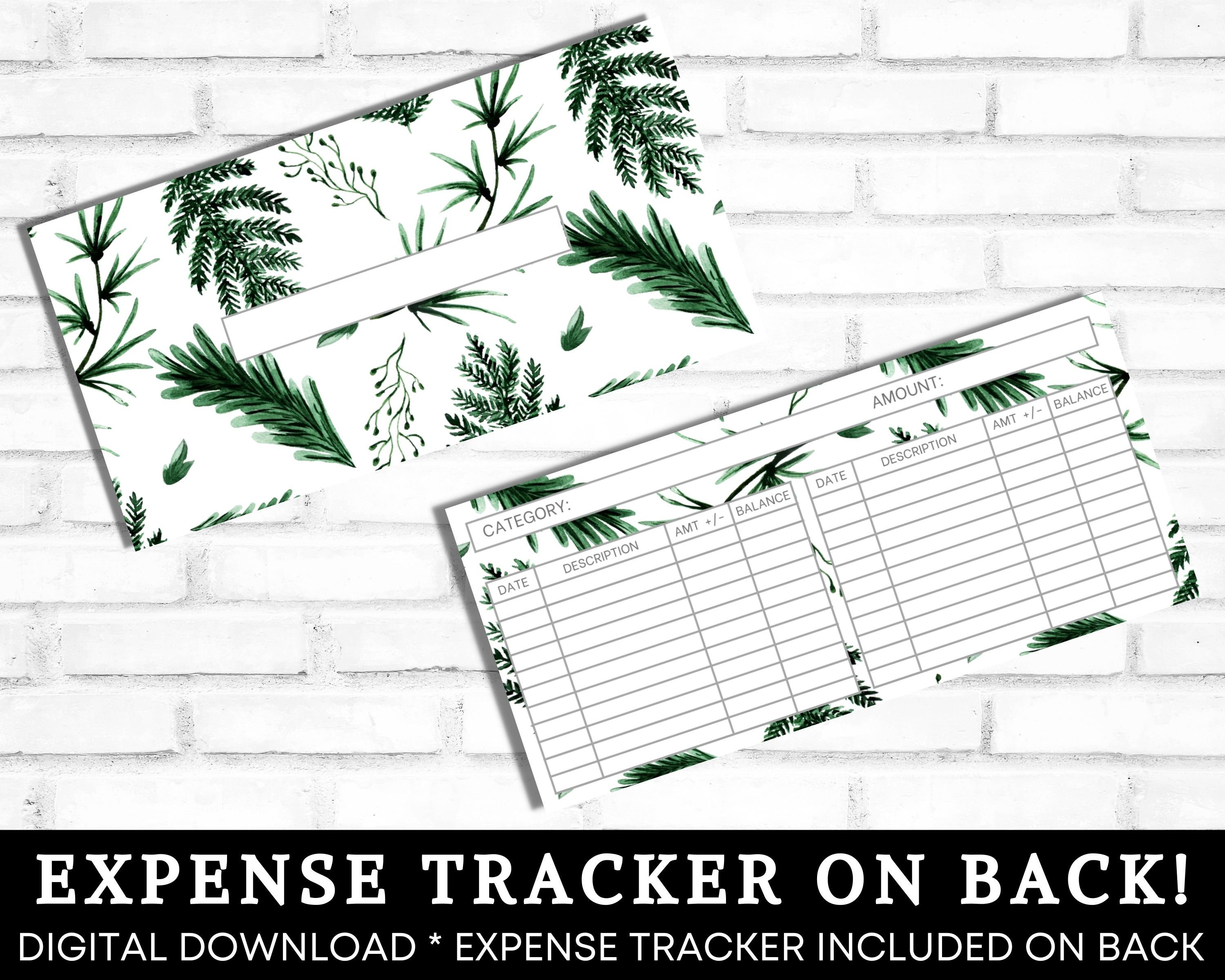 Printable Cash Envelopes, Cash Stuffing, Foliage Greenery Fern Money ...