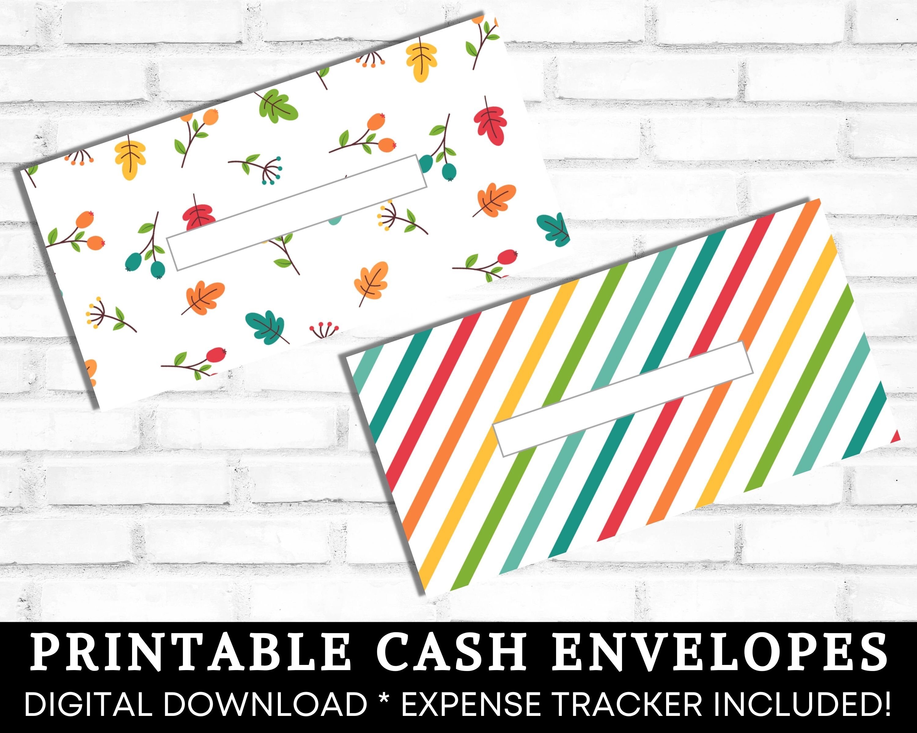 Printable Cash Envelopes, Cash Stuffing, Autumn Vibes, Cute Fall Money ...