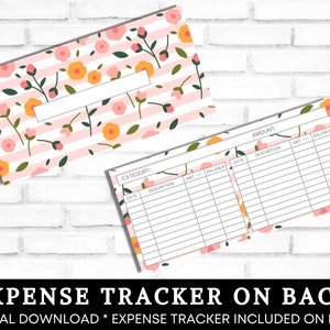 Cash Envelopes Printable, Cash Stuffing, Cute Pink Floral Money ...