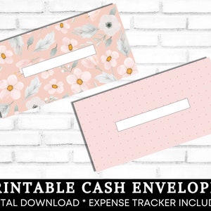 Cash Envelopes Printable, Cash Envelope System, Boho Pastel Flowers ...