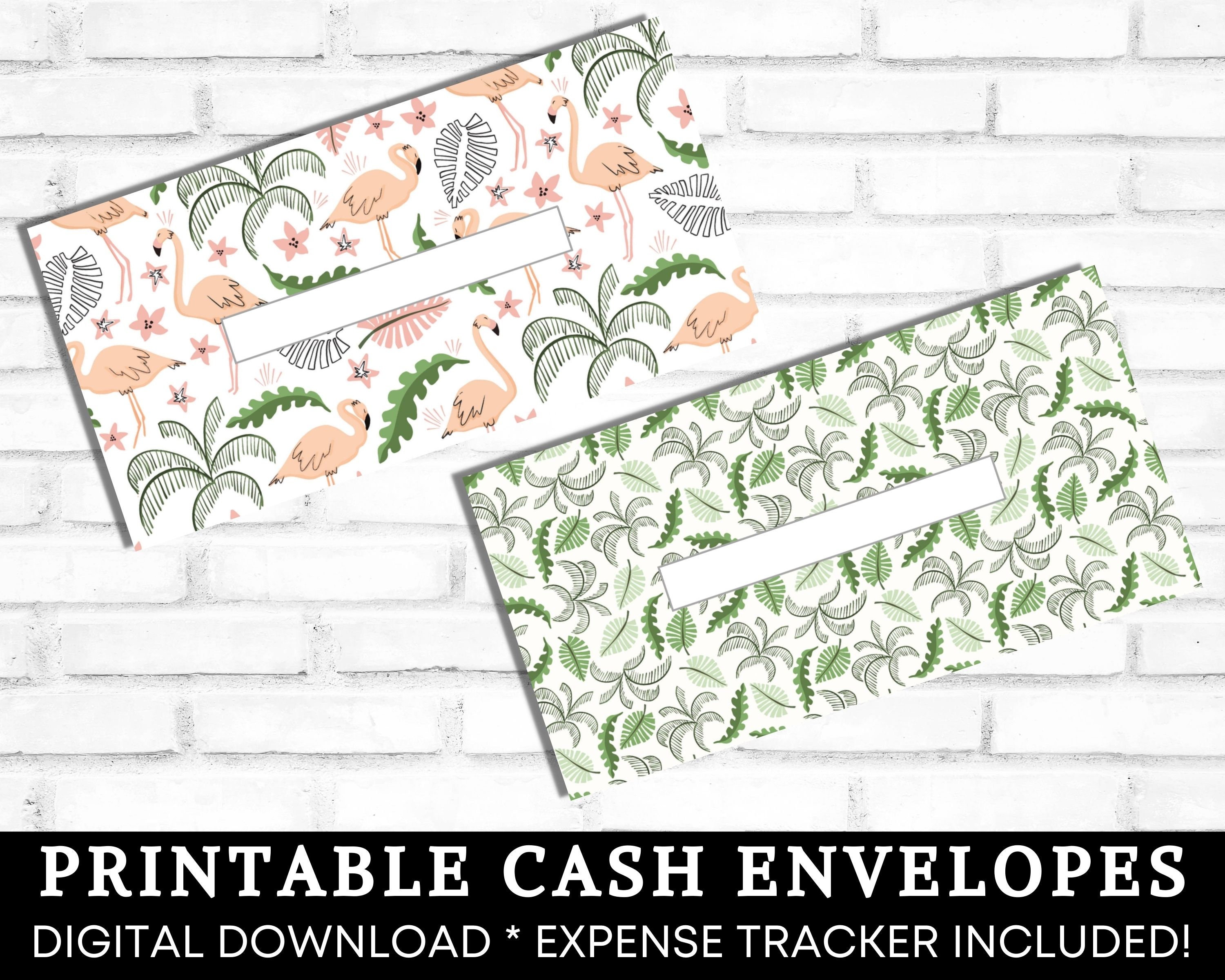 Printable Cash Envelopes, Cash Stuffing, Cute Pink Flamingo Money ...