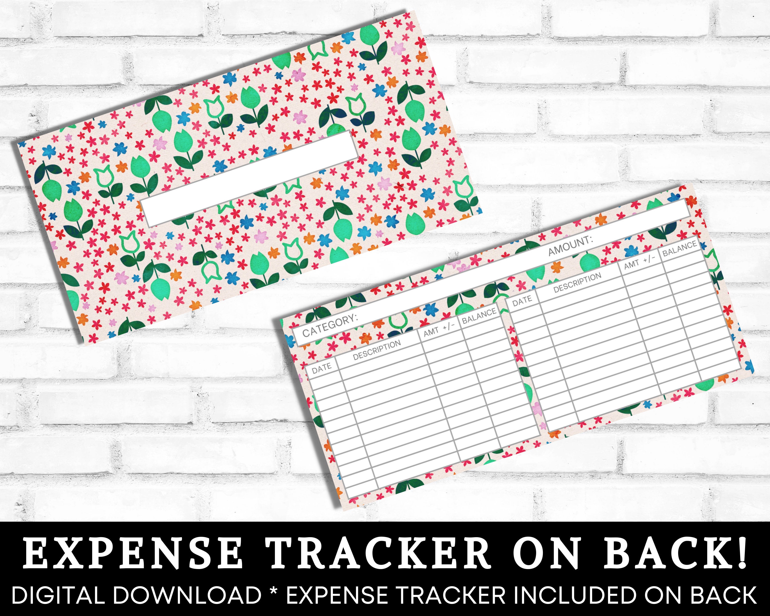 Printable Cash Envelopes With Tracker, Cash Envelope System, Rainbow ...