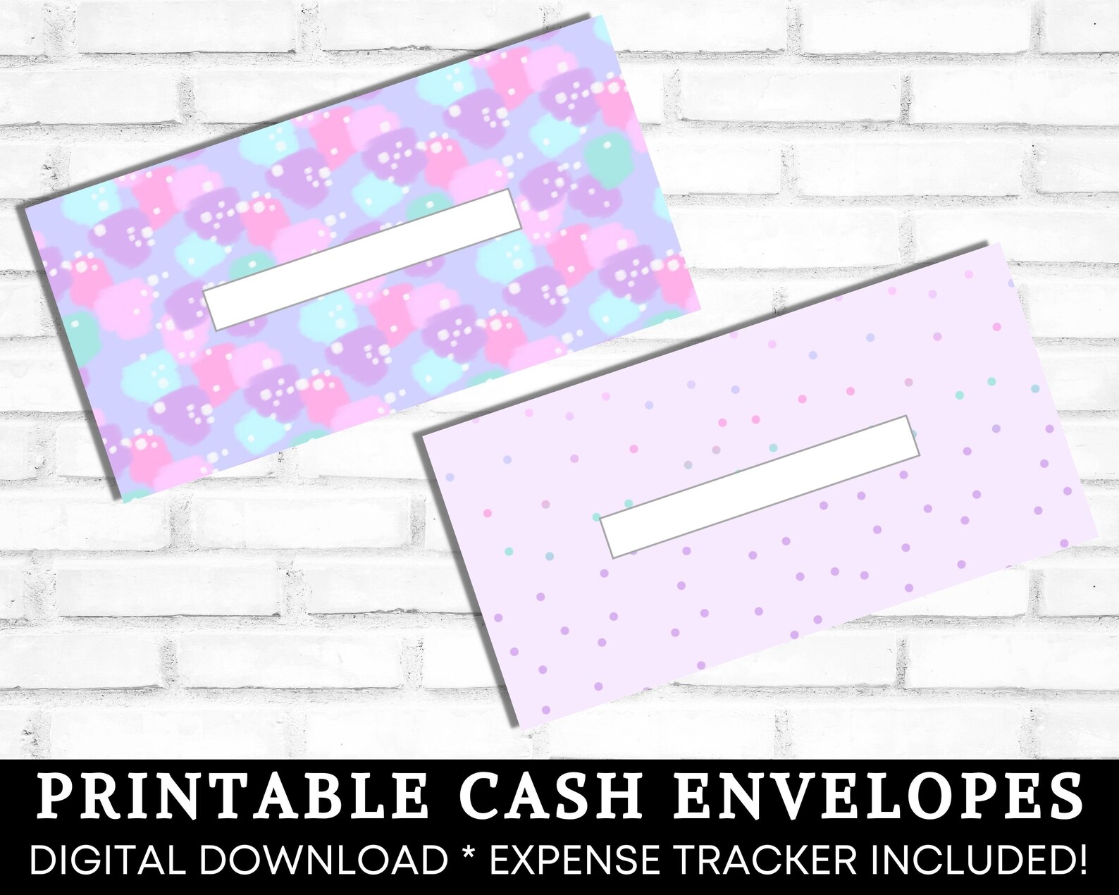 Cash Envelopes Printable, Summer Beach Cash Envelope System, Neon ...
