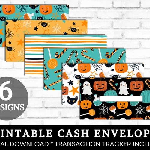 Halloween Cash Envelopes Printable Cash Envelope System - Etsy