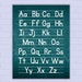 Alphabet Chart, Handwriting Practice Chart, ABC Poster Print, Learn to ...