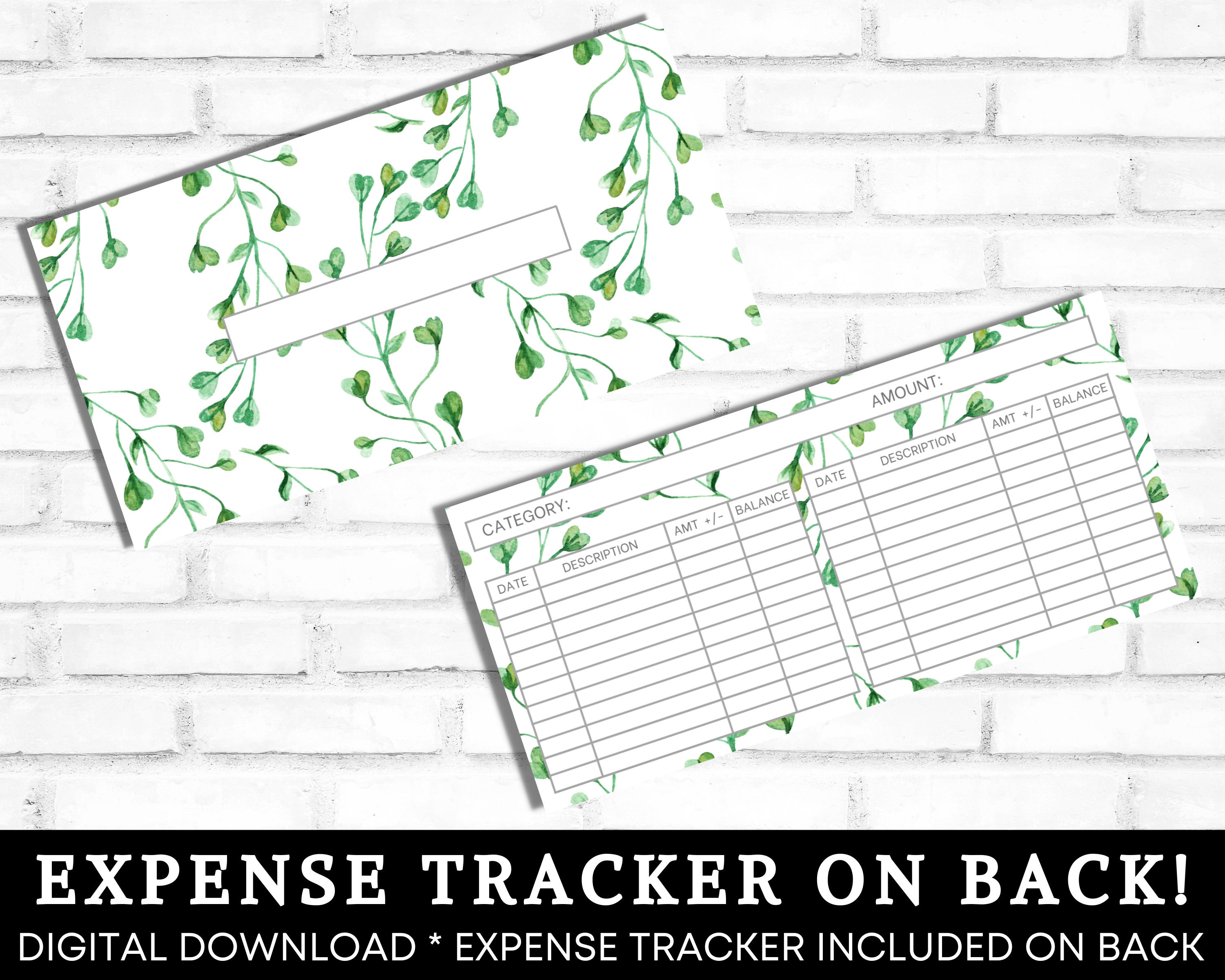 Printable Cash Envelopes, Cash Stuffing, Foliage Greenery Fern Money ...