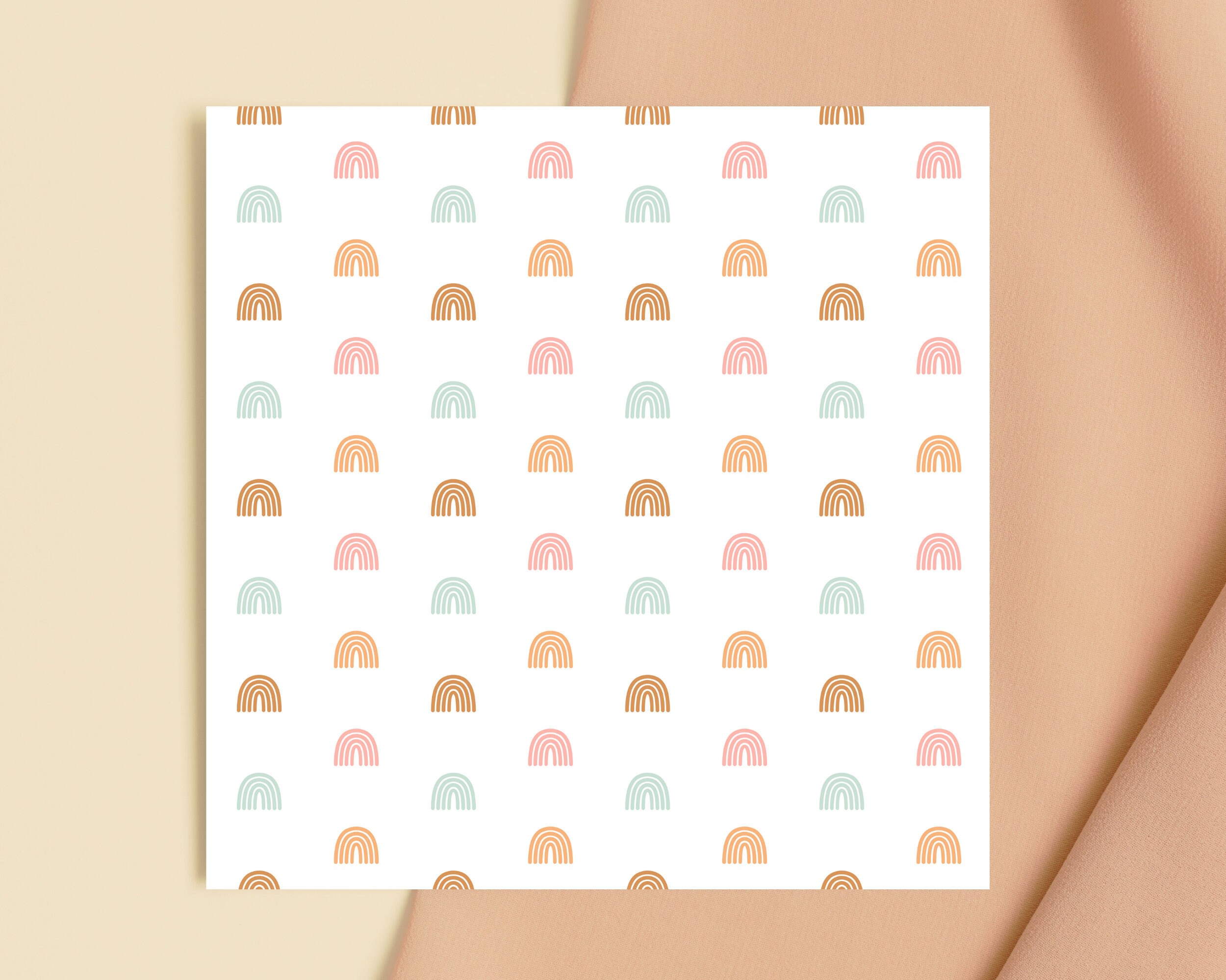 10 Boho Rainbow Seamless Digital Papers Digital Paper Boho - Etsy