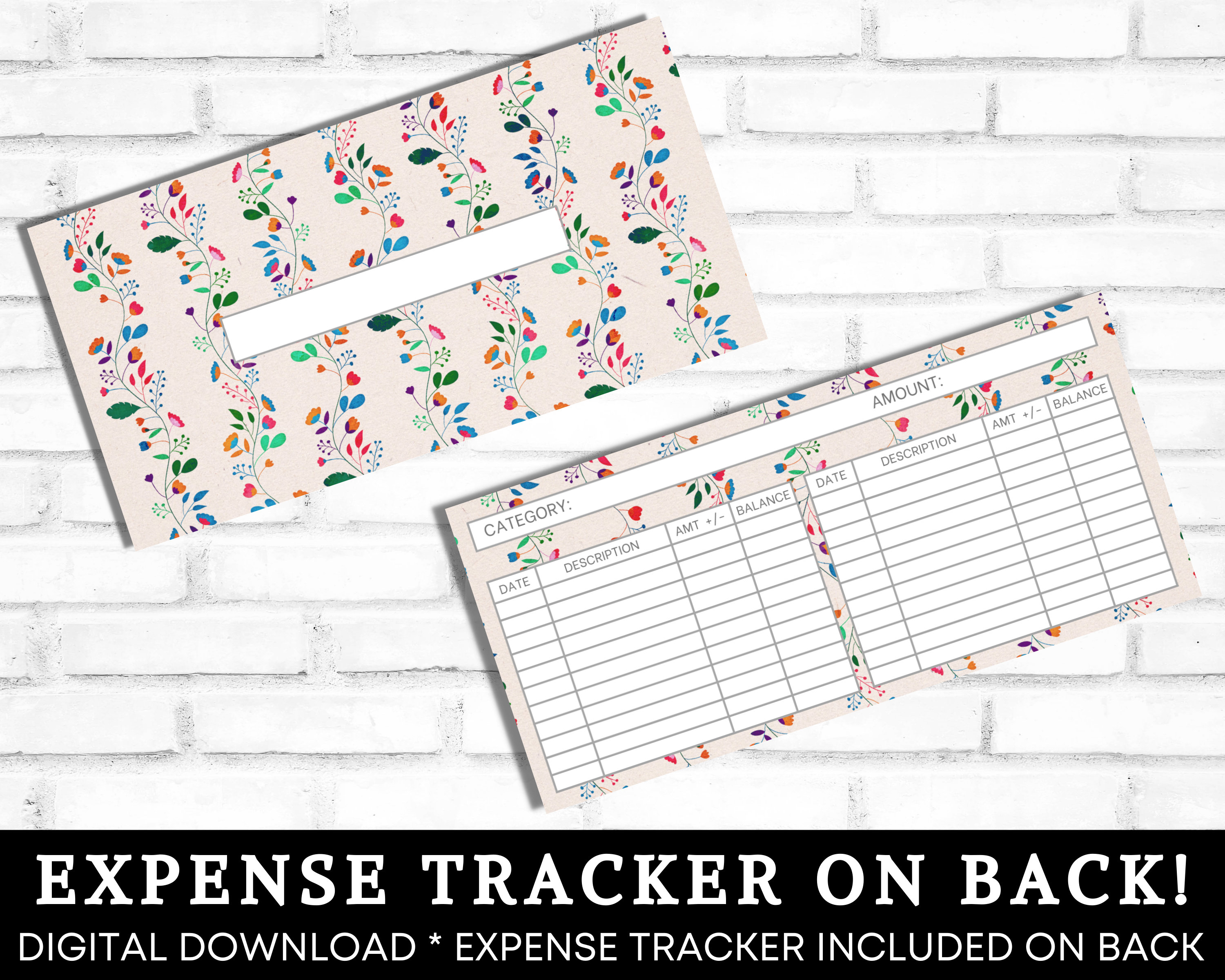 Printable Cash Envelopes With Tracker, Cash Envelope System, Rainbow ...