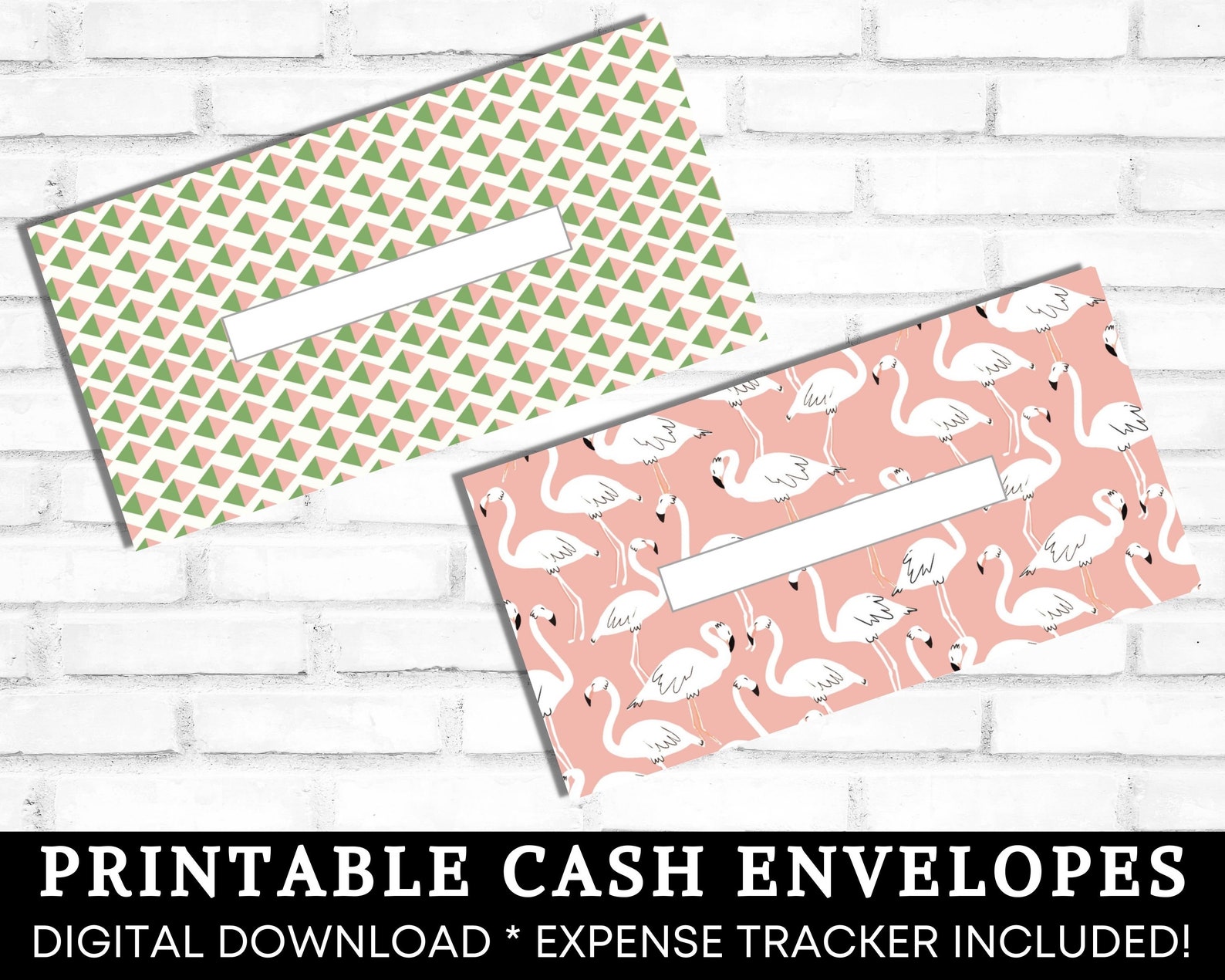 Printable Cash Envelopes, Cash Stuffing, Cute Pink Flamingo Money ...