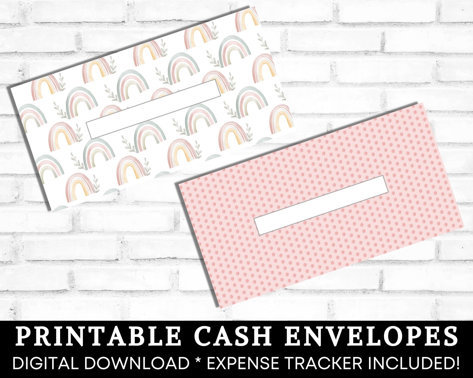 Cash Envelopes Printable, Cash Envelope System, Boho Pastel Flowers ...