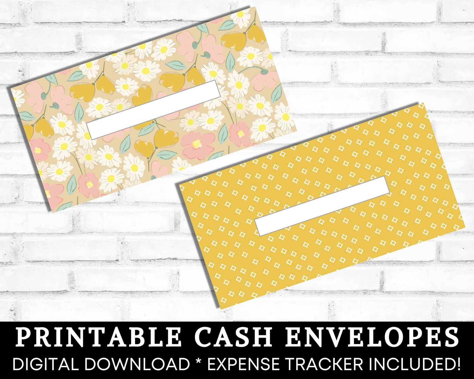 Cash Envelopes Printable, Cash Envelope System, Pastel Floral Romantic ...