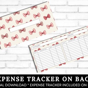 Printable Cash Envelopes With Tracker, Cash Envelope System, Cute Pink ...