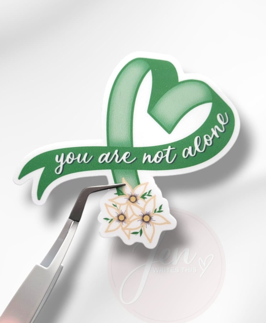 You Are Not Alone Sticker Mental Health Awareness Month, Mental Health ...