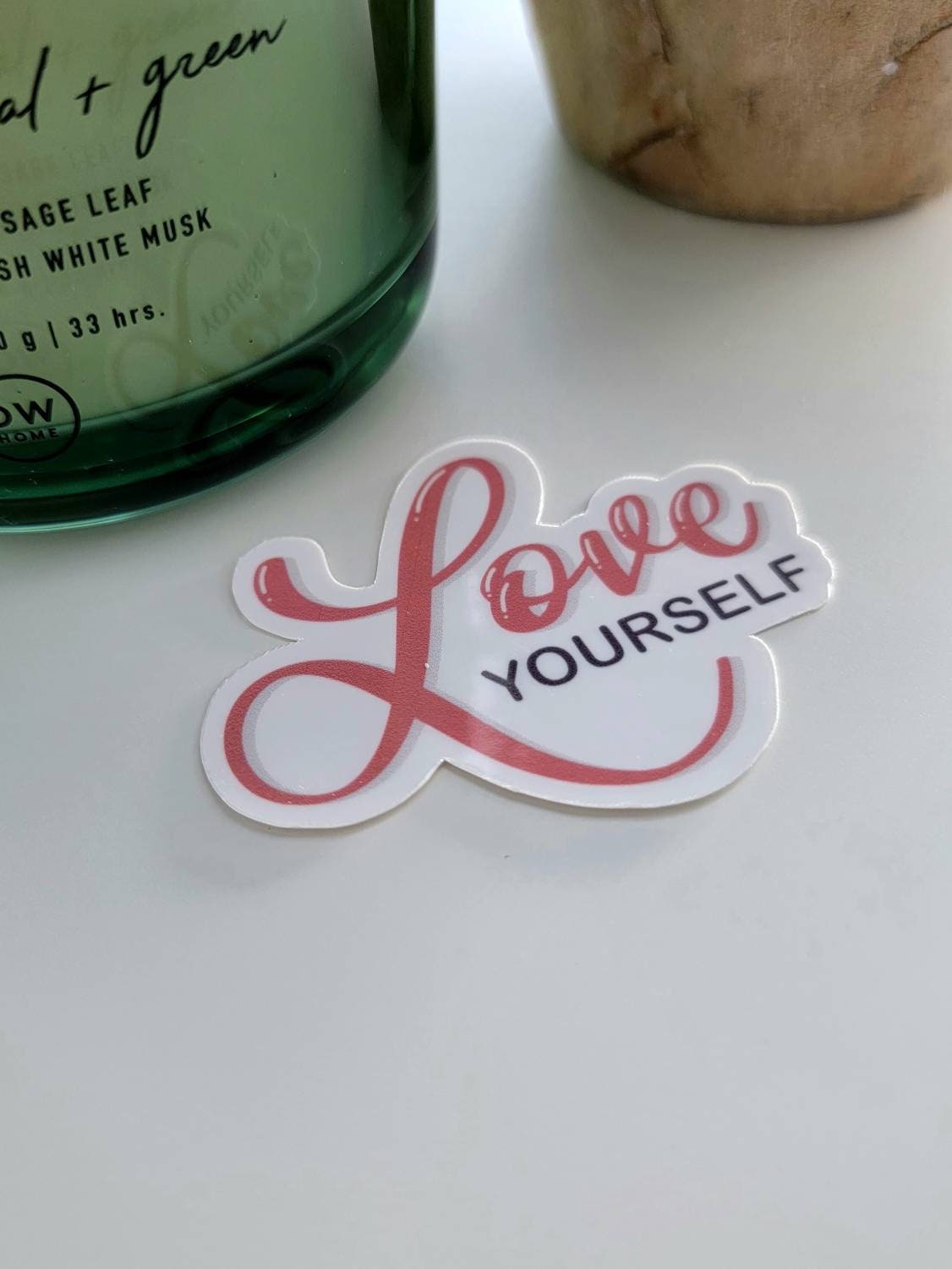 Love Yourself Sticker Self Love Sticker Handmade Sticker - Etsy