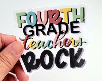 4th Grade Teacher Sticker, Fourth Grade Teacher, Teacher Shirts, Fourth ...