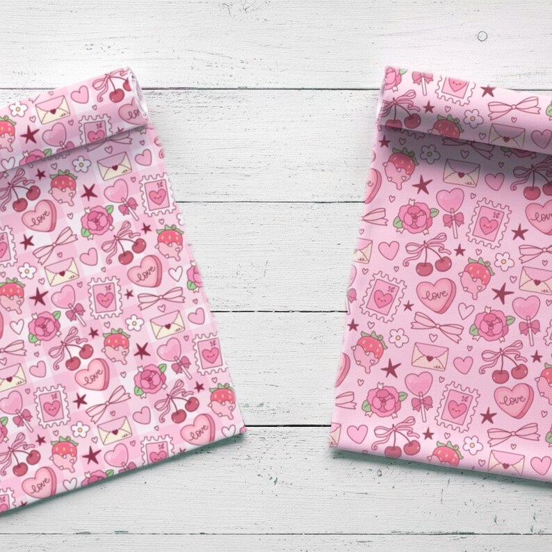 Coquette Valentines Seamless Pattern Pink Coquette Pattern for ...