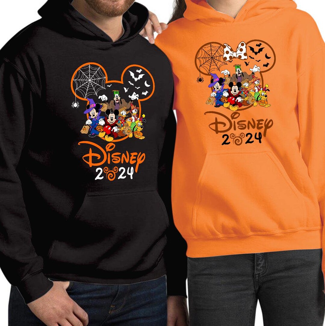 HOODIE 2091_2092 Disney Halloween Family Holiday Tour 2024 Mickey ...