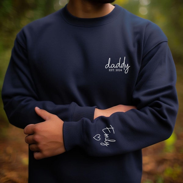 Fathers Day Embroidered Jumper - Etsy