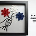 Patriotic Gift / American Flag Artwork / 3D Flower Art / Memorial Day ...