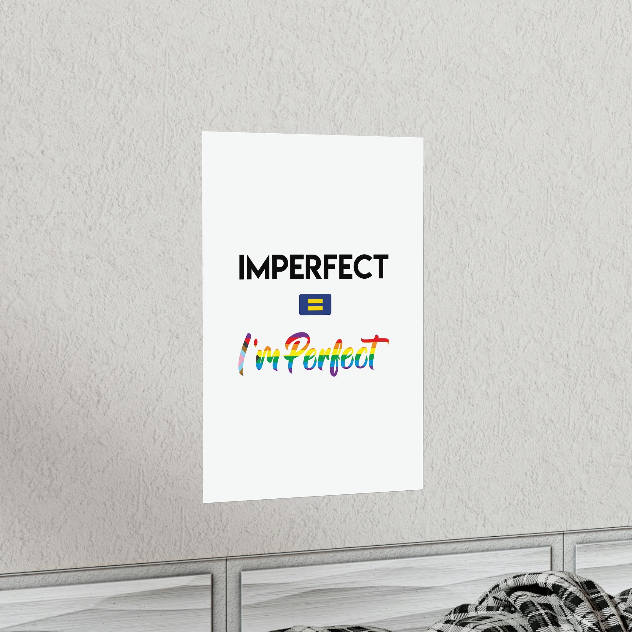 LGBTQIA Pride Poster LGBT Pride Flag Colors, Gay Rights Poster ...