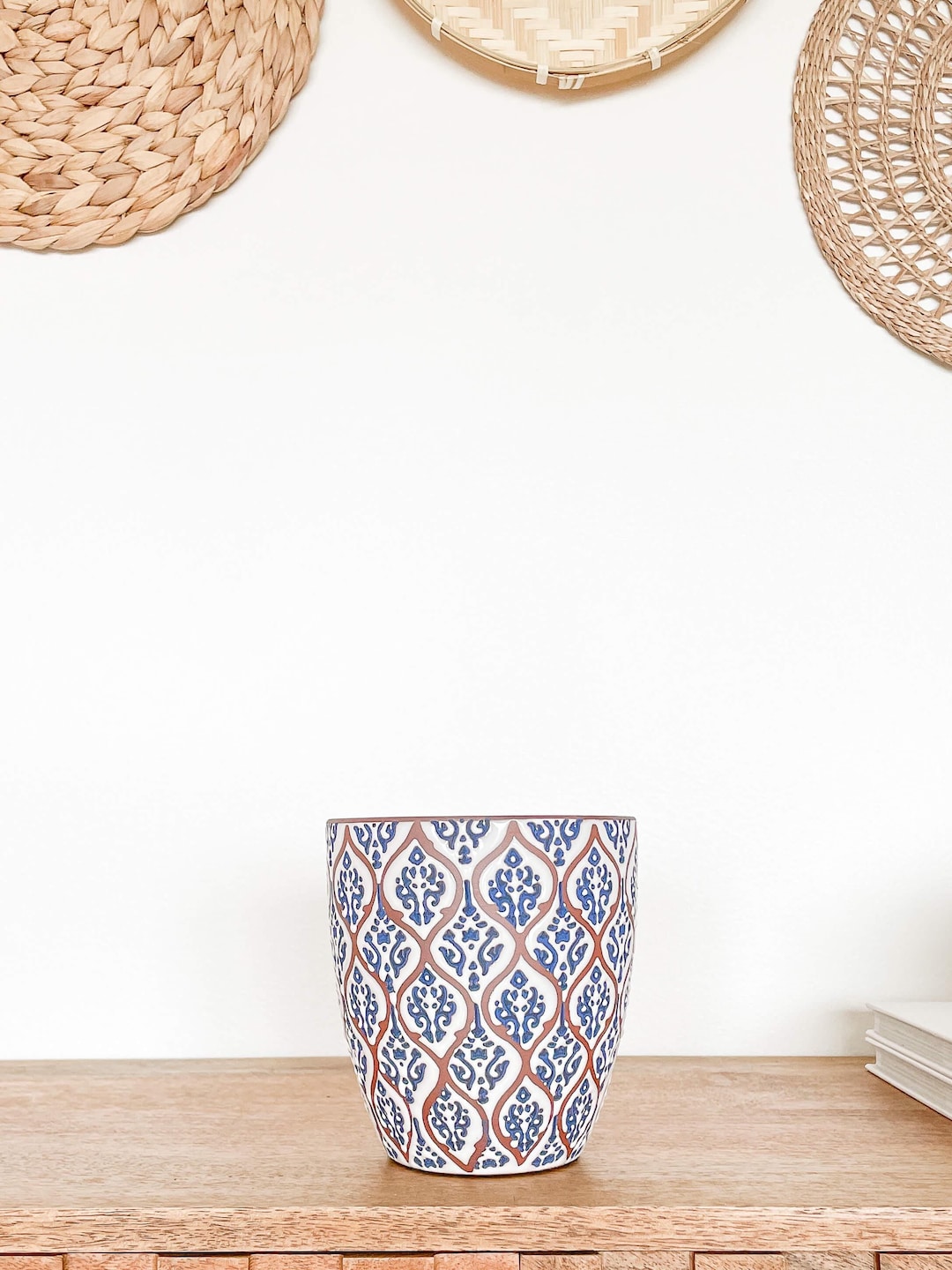 Amara Ceramic Indoor Planters, Unique Pattern Plant Pot, Housewarming ...