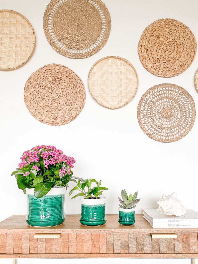 Thalia Ceramic Plant Pot, Ceramic Planters With Drainage Hole, Glossy ...