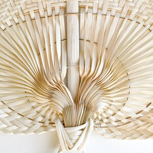 Natural Bamboo Fan, Set of 3, Boho Decor Bamboo Hand Fan, Bamboo Wall ...