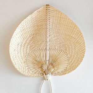 Natural Bamboo Fan, Set of 3, Boho Decor Bamboo Hand Fan, Bamboo Wall ...