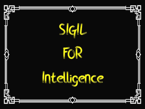 Intelligence Sigil DIY Sigil Magick | Etsy