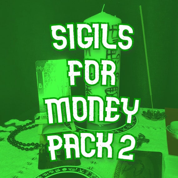 Money Sigil Magick Pack 2 Money Spell Sigil DIY Sigil - Etsy