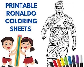 soccer coloring pages ronaldo free