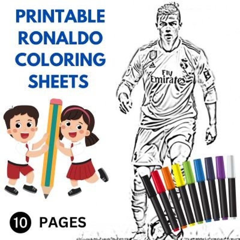 Ronaldo Coloring - Etsy