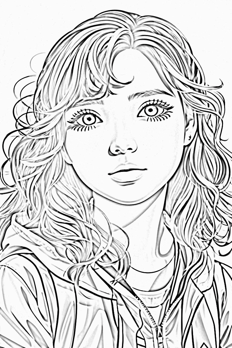 Printable Coloring Pages 12 Year Old Girl Digital Art Book - Etsy