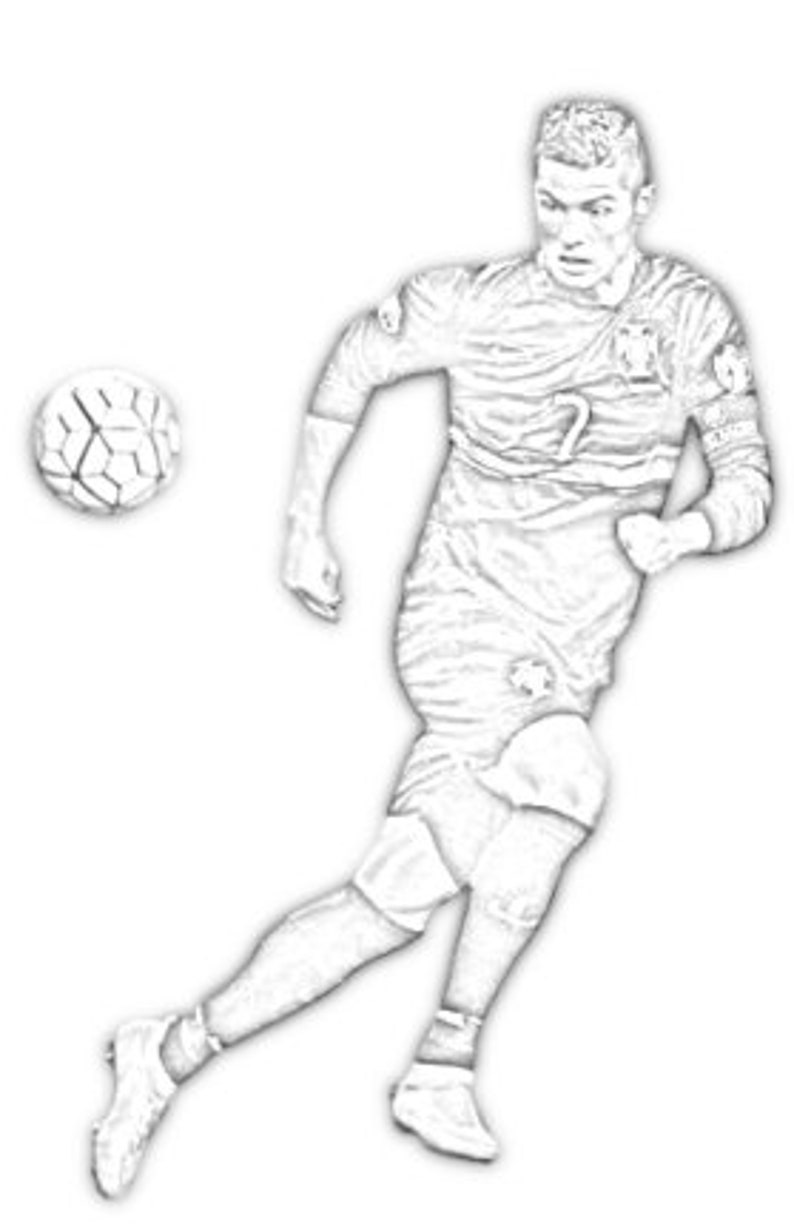 Ronaldo Printable Coloring Pages Book of 3 Unique Pages - Etsy UK