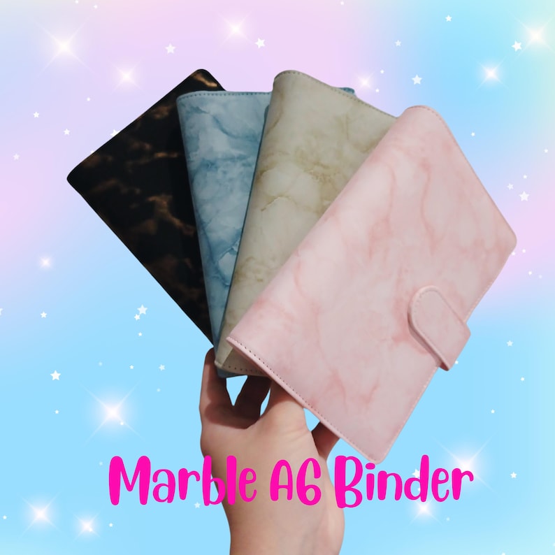 Marble Savings Binder A6 | Savings Binder | Cash Stuffing ...