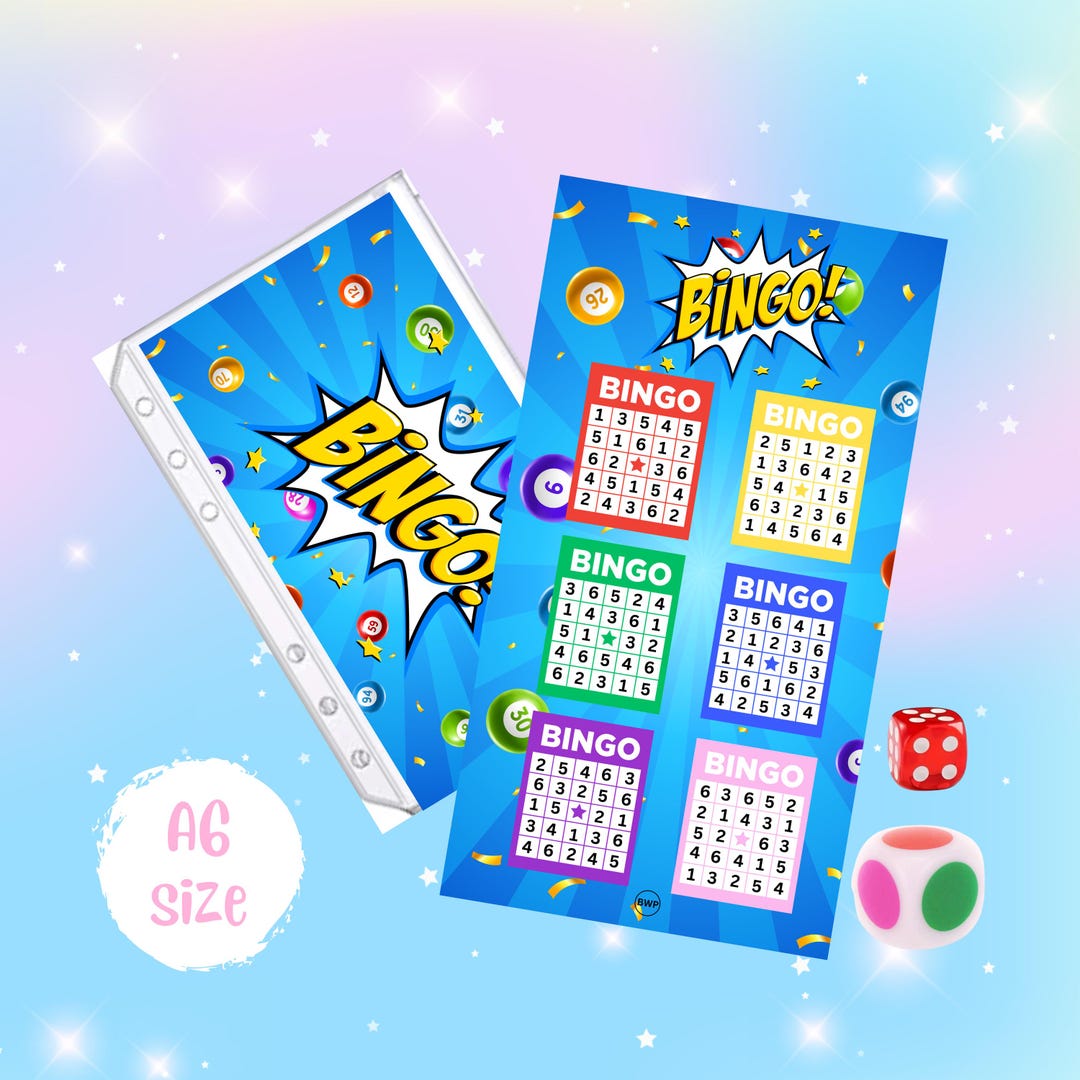 Ultimate Bingo Challenge - A6 Zip Wallet - Budget With Ped - Etsy UK
