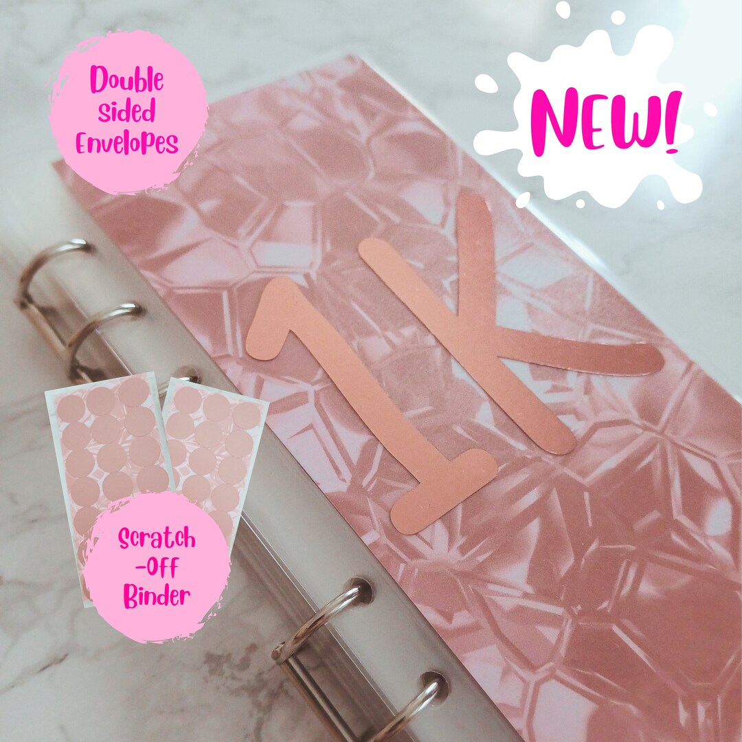 1K SCRATCH -OFF Savings Binder | Savings Challenge Binder | Cash ...