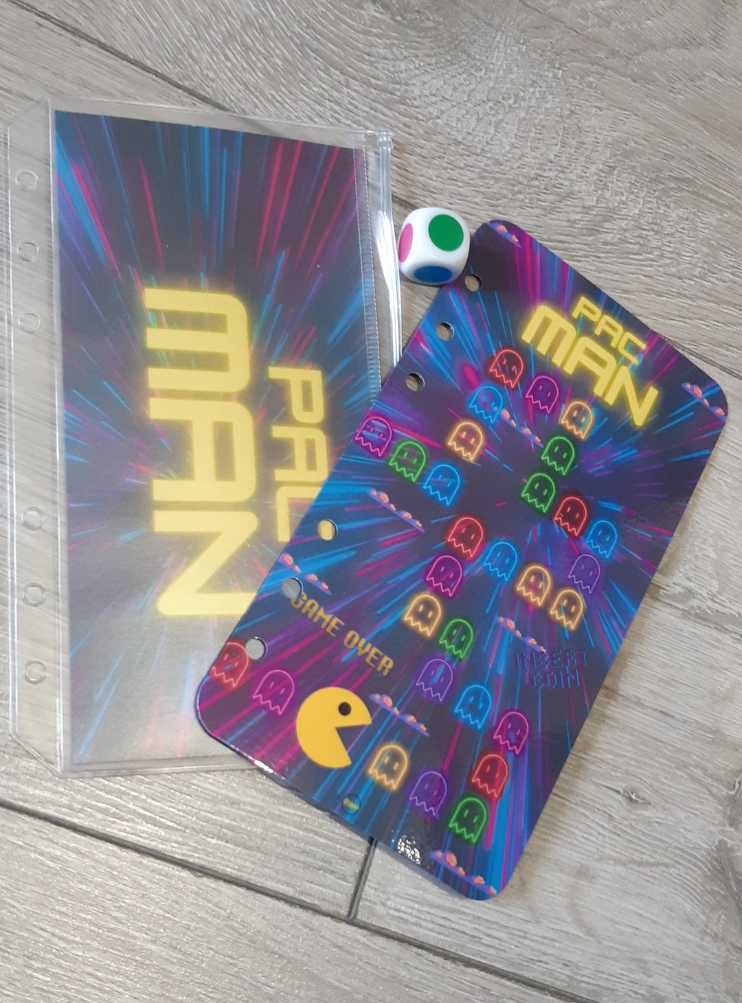 PAC MAN DICE Savings Challenge A6 Wallet Insert Budget With - Etsy