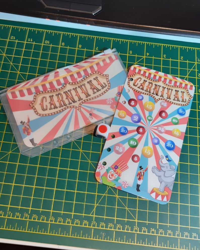 Carnival DICE Savings Challenge -A6 Wallet Insert - Budget With Ped - Etsy