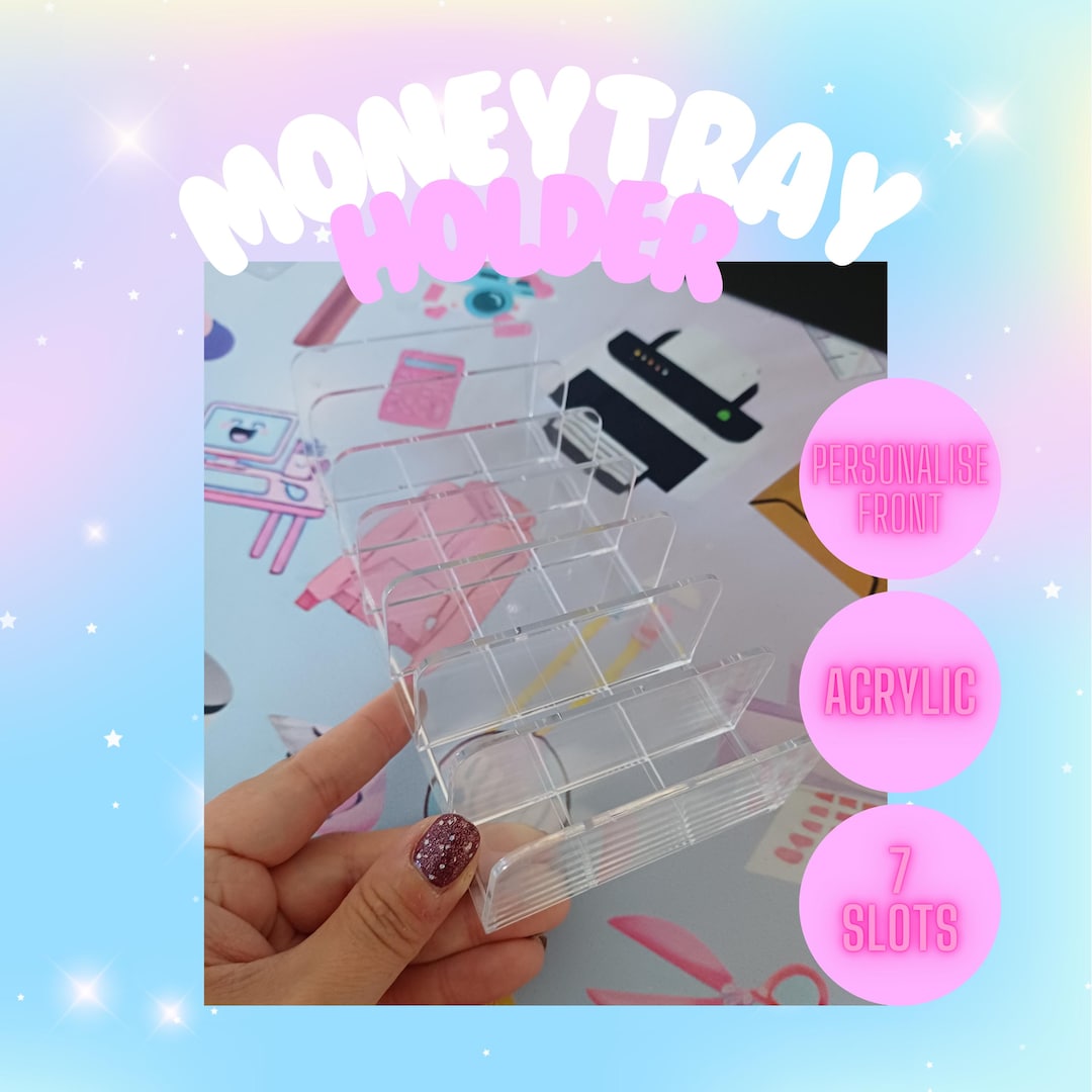 Acrylic Money Tray | Cash Holder | Cash Stuffing | Budgetwithped - Etsy