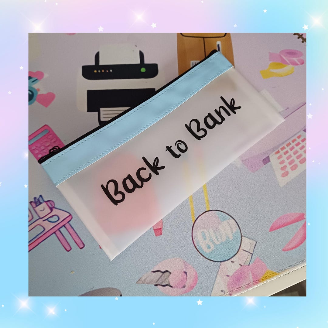 Money Zip Pouch | Personalise | Back to Bank | Waterproof | Budgeting ...