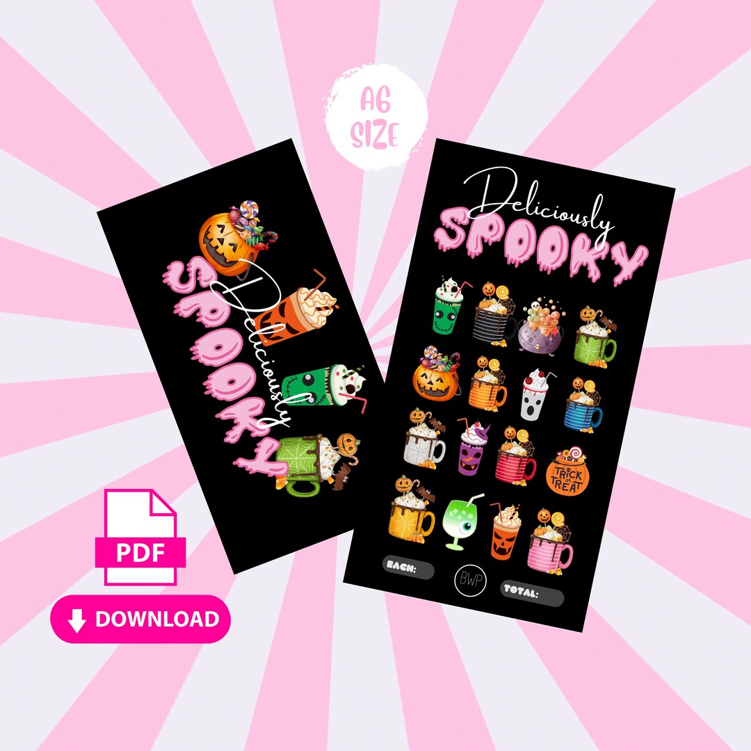 Halloween Savings Challenge Deliciously Spooky A6 Hole Punch Size A6 ...