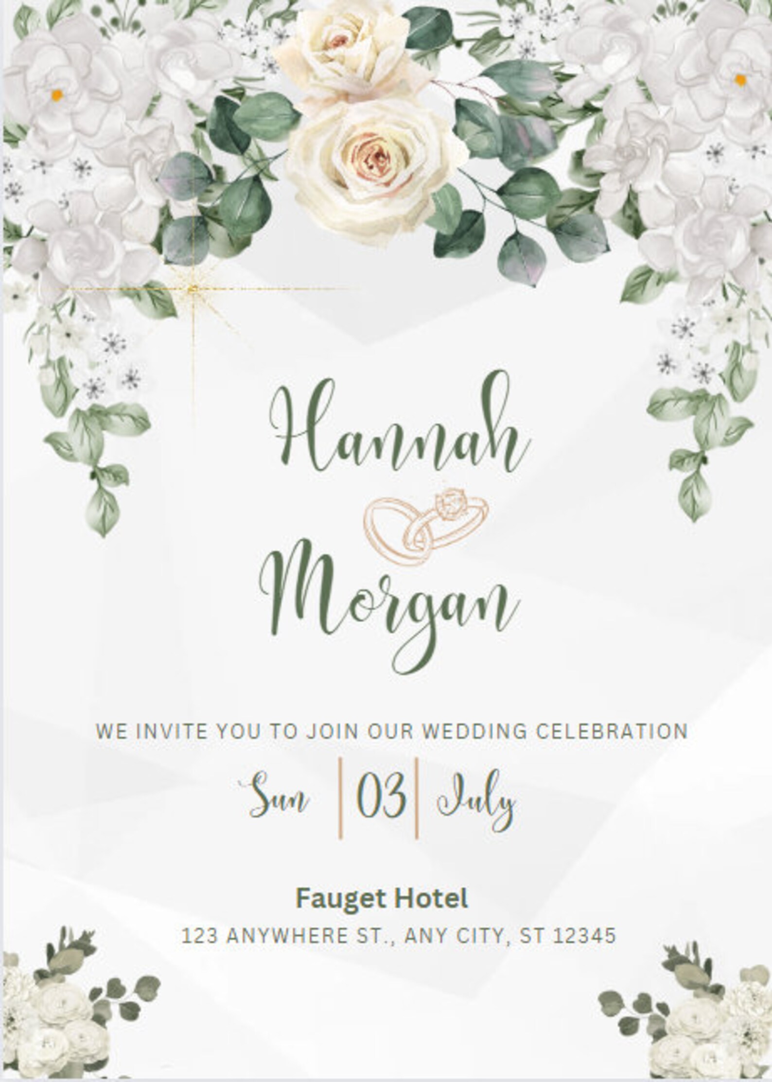 Wedding Invitation Editable File - Etsy