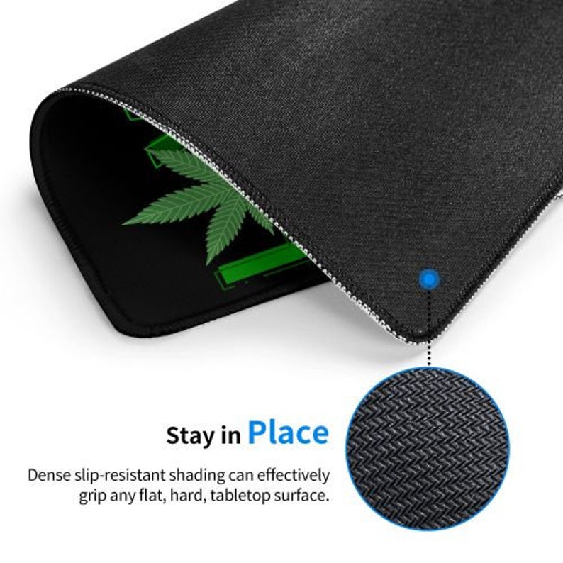 Marijuana Gaming Mouse Pad Cannabis Desk Mat Mousepad - Etsy