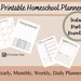 Printable Homeschool Planner Bundle- School Organizer- Undated Lesson ...