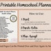 Printable Homeschool Planner Bundle- School Organizer- Undated Lesson ...