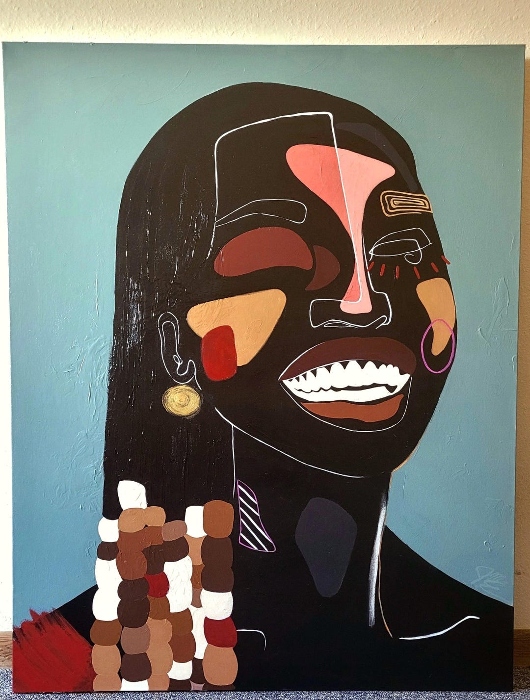 TARAJI - Original Acrylic Painting, Abstract Art, Original Art, Acrylic ...