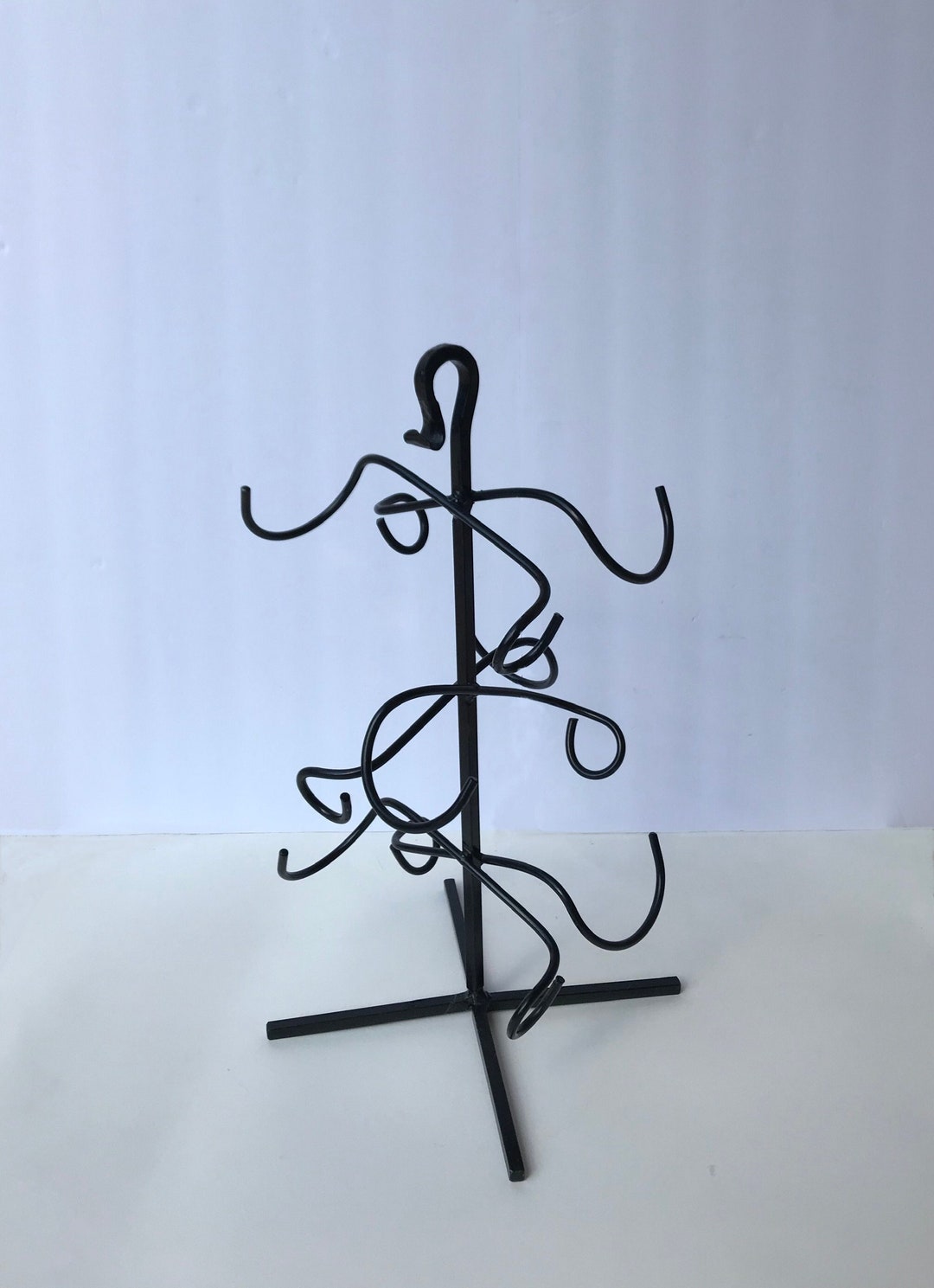 Beautiful Industrial Style Cast Iron Mug /cup Holder. 20 Heavy, Sturdy ...